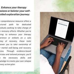 Addiction Recovery Relapse Prevention Plan, Therapy Worksheets ...