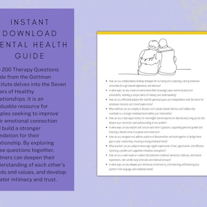 Couples Therapy Counseling Session Questions Guide, Gottman Institute ...
