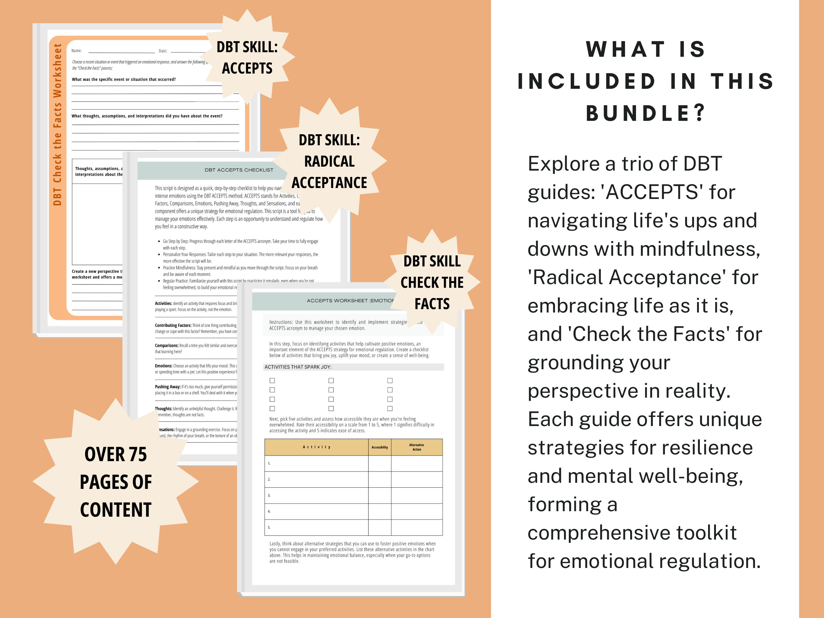 DBT Skills Guide Bundle, BPD Therapy Worksheets, DBT Therapy Workbook ...