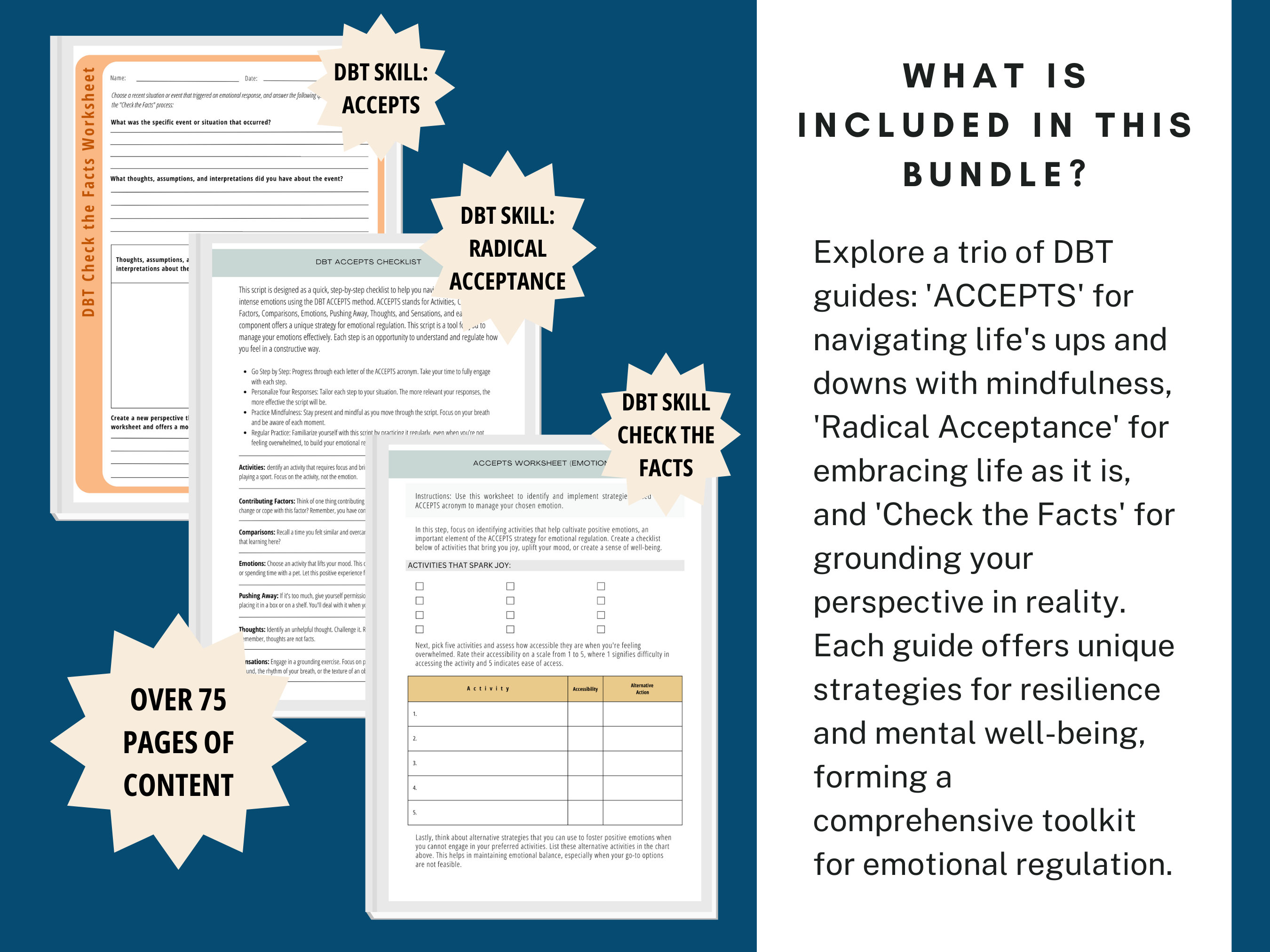 DBT Skills Guide Bundle, BPD Therapy Worksheets, DBT Therapy Workbook ...