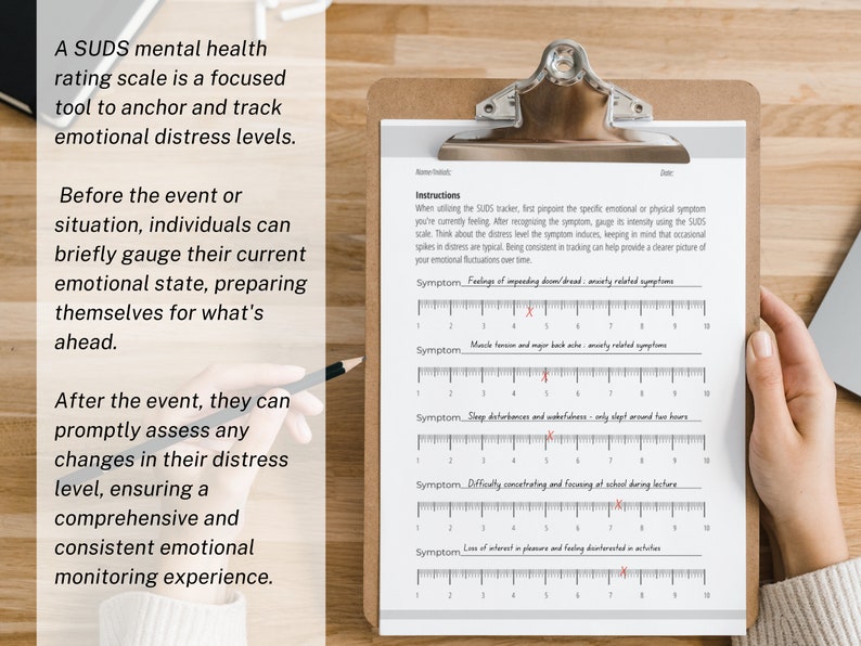 Therapy Worksheet Symptom Tracker, Counseling Resource, Therapist Aid ...