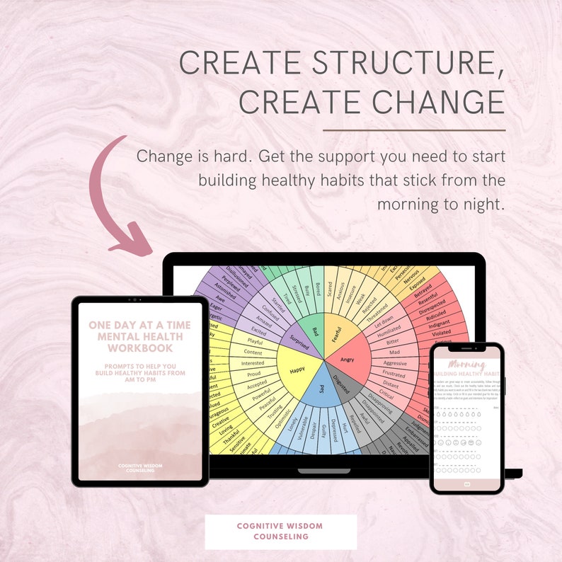 Build Healthy Habits Mental Health Workbook, Therapy Worksheets, Habit ...