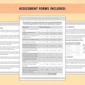 Depression Therapy Outcome Measures Screening Tool PHQ-9 Mental Health ...