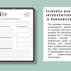 Therapy Starter Kit Bundle Mental Health Journal, Therapy Worksheets ...