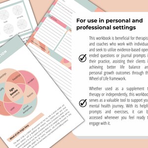 Personal Development Mental Health Workbook, Goal Setting, Life Domains ...