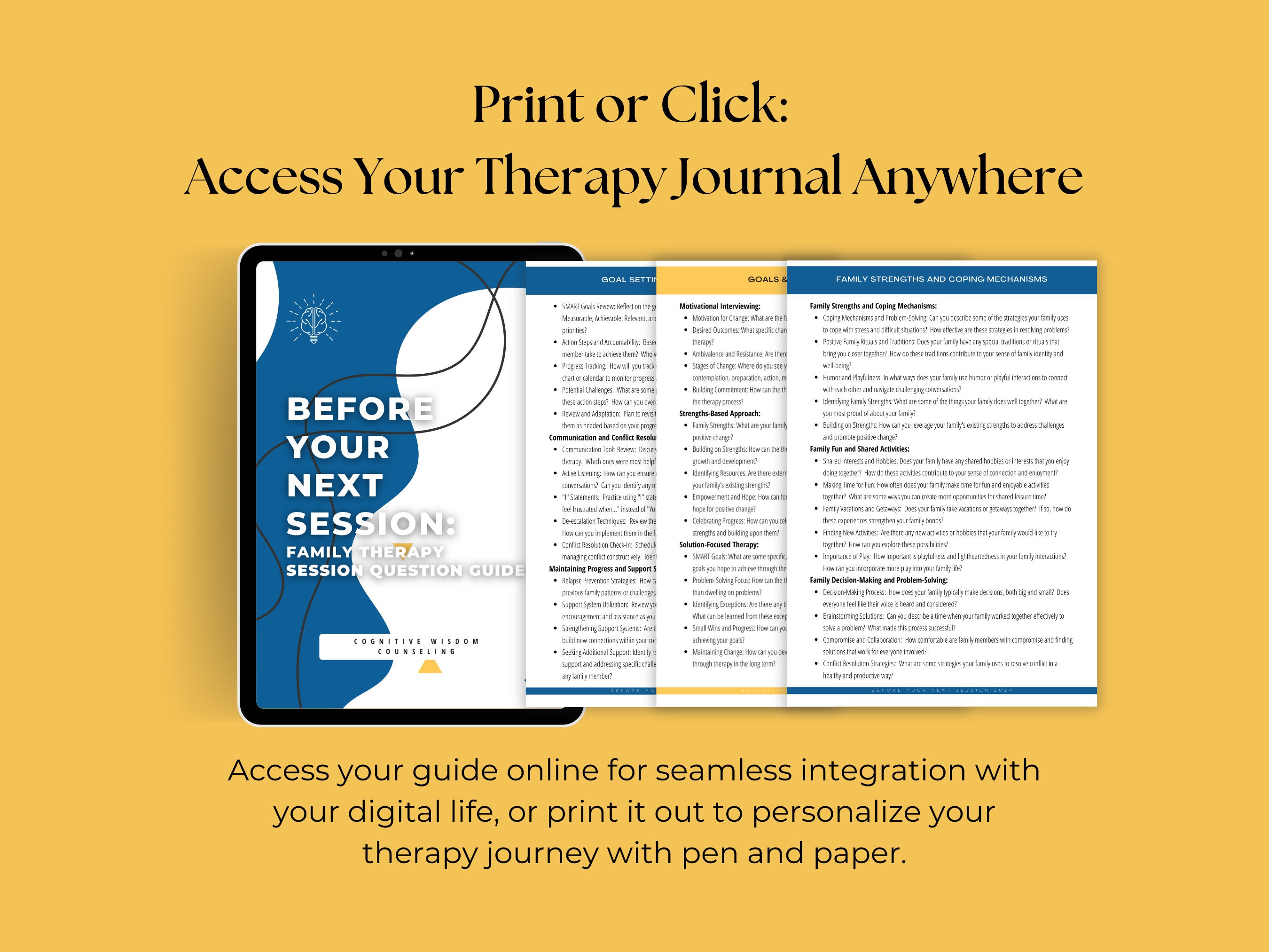 Family Therapy Session Questions Exploring Family Dynamics, Therapy ...