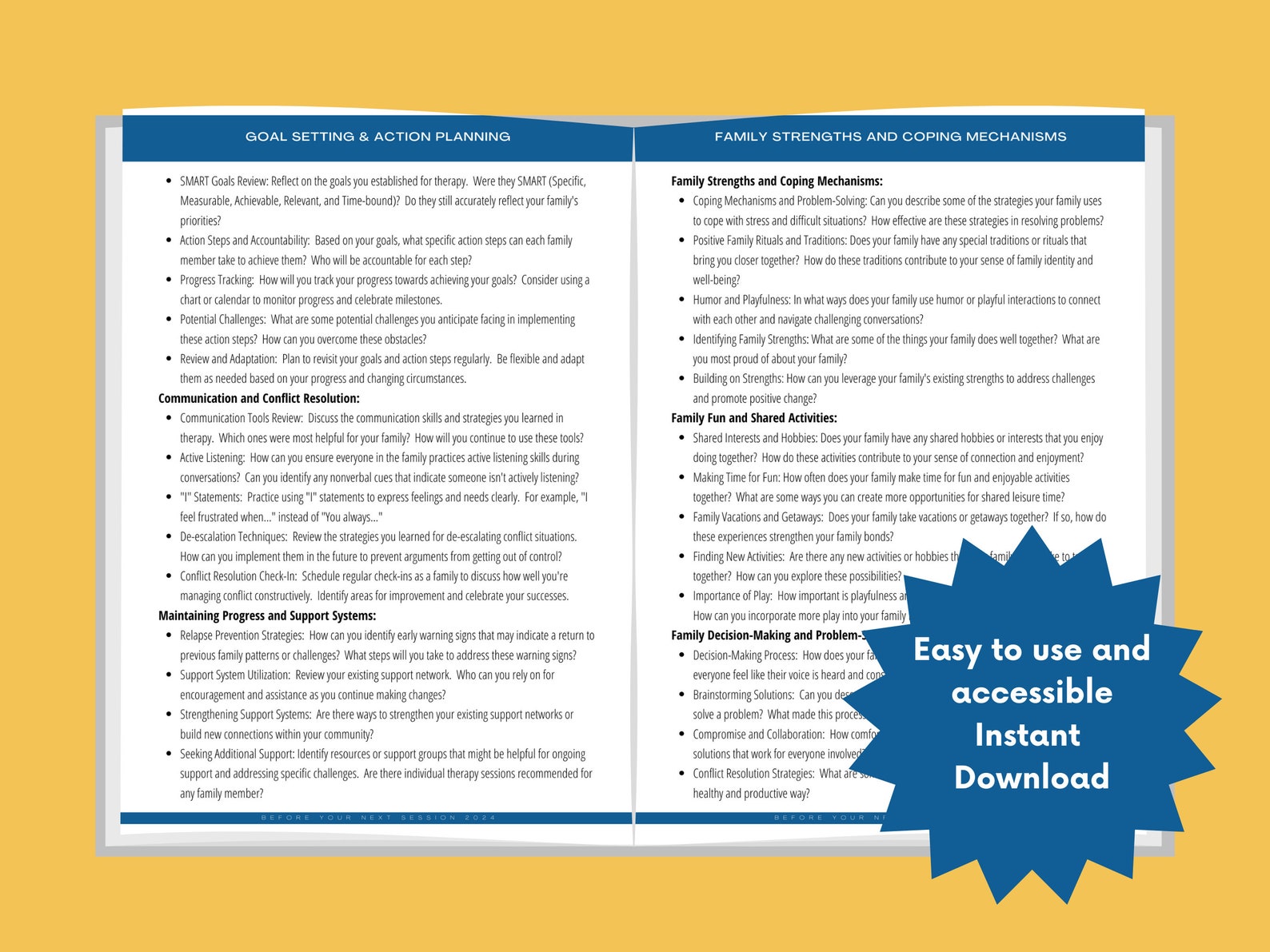 Family Therapy Session Questions Exploring Family Dynamics, Therapy ...