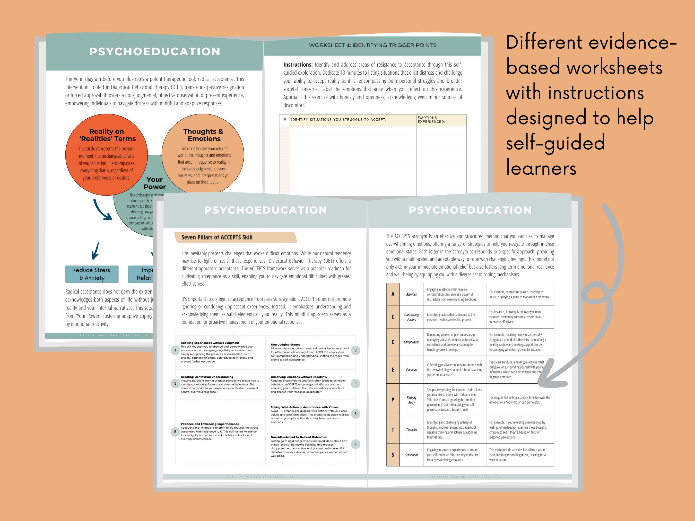 DBT Skills Guide Bundle, BPD Therapy Worksheets, DBT Therapy Workbook ...