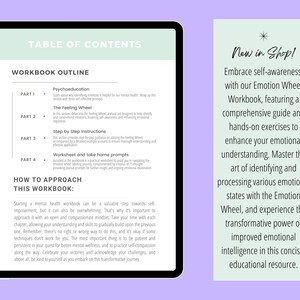 Emotion Wheel Mental Health Workbook, Feeling Wheel, Emotion Regulation ...