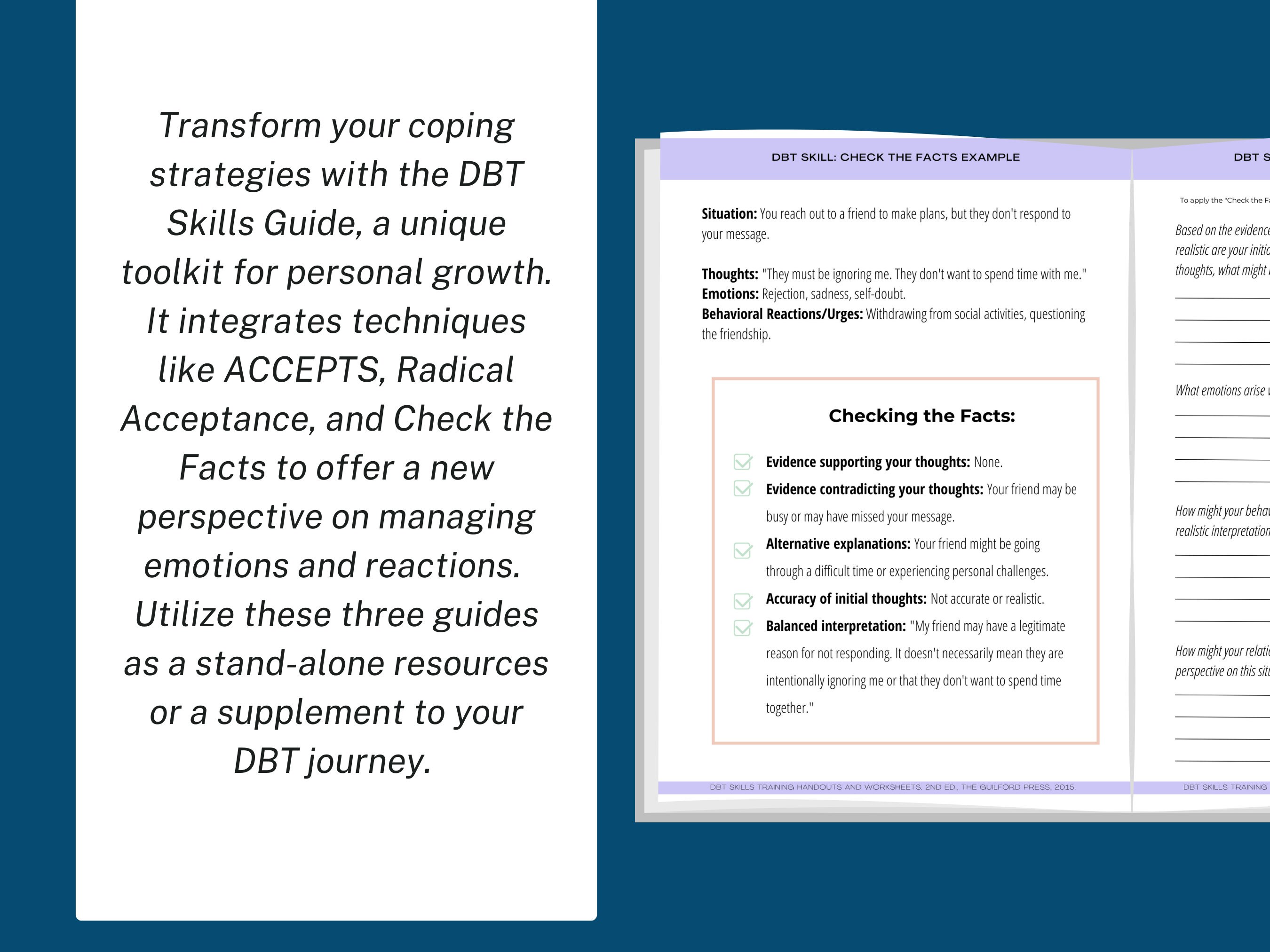 DBT Skills Guide Bundle, BPD Therapy Worksheets, DBT Therapy Workbook ...