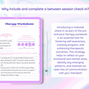 Goodnotes Therapy Workbook Digital Planner, Six Week Therapy Journal ...