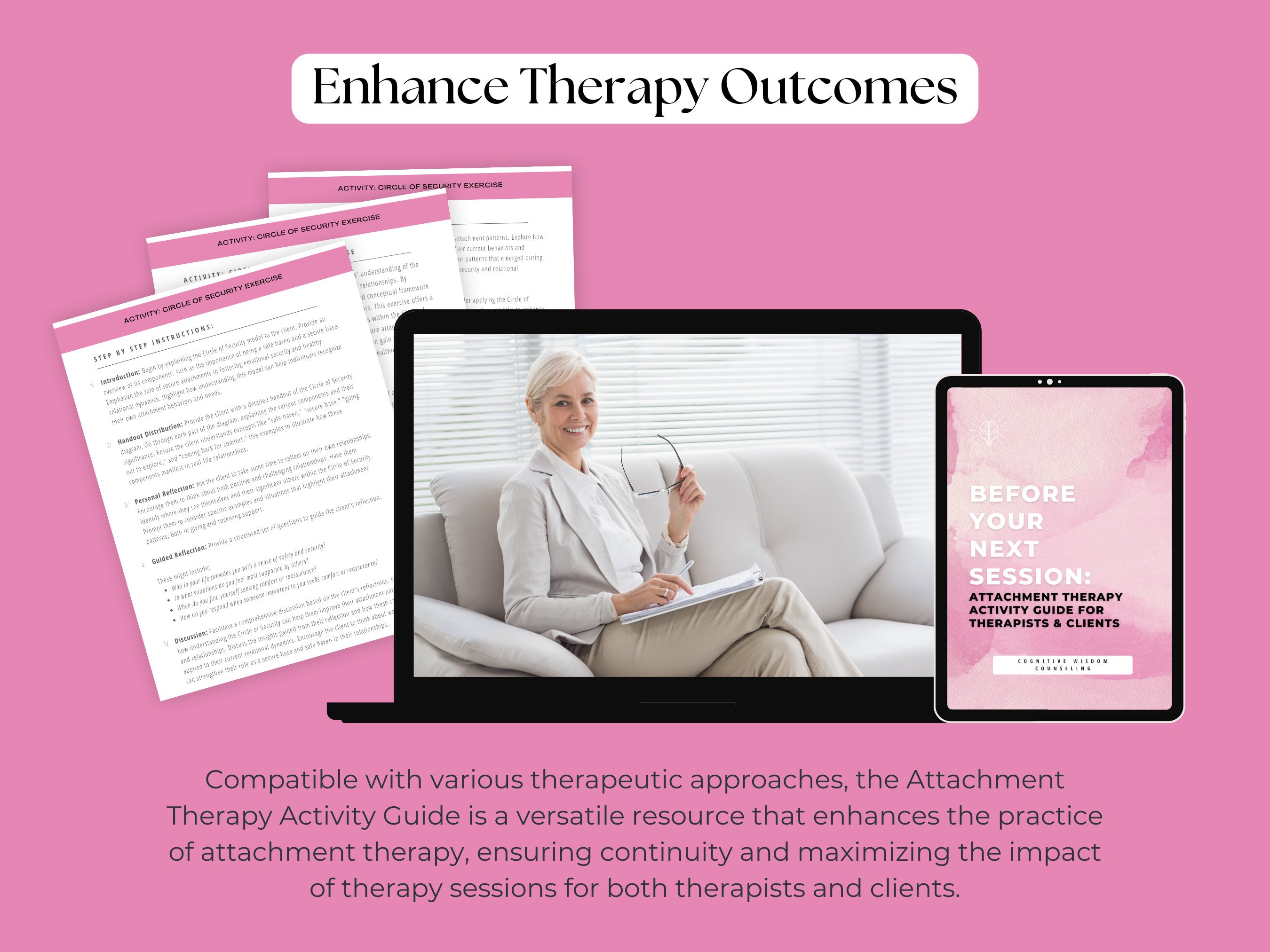 Attachment Therapy Activity Guide Exploring Attachment Styles and ...