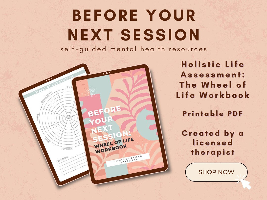 Personal Development Mental Health Workbook, Goal Setting, Life Domains ...