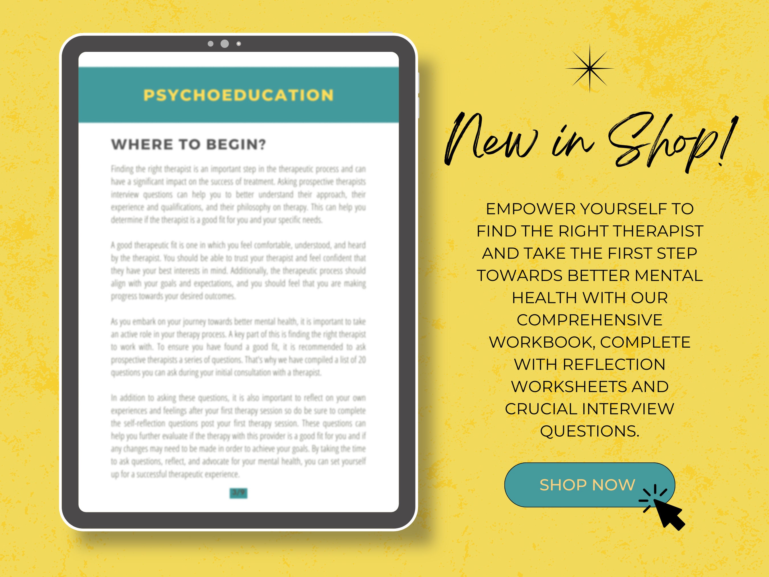 Questions to Ask Your Therapist Mental Health Workbook, Therapy ...