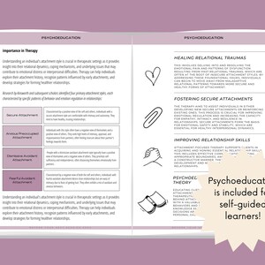 Attachment Therapy Session Questions Exploring Attachment Styles and Theory, Therapy Tools ...