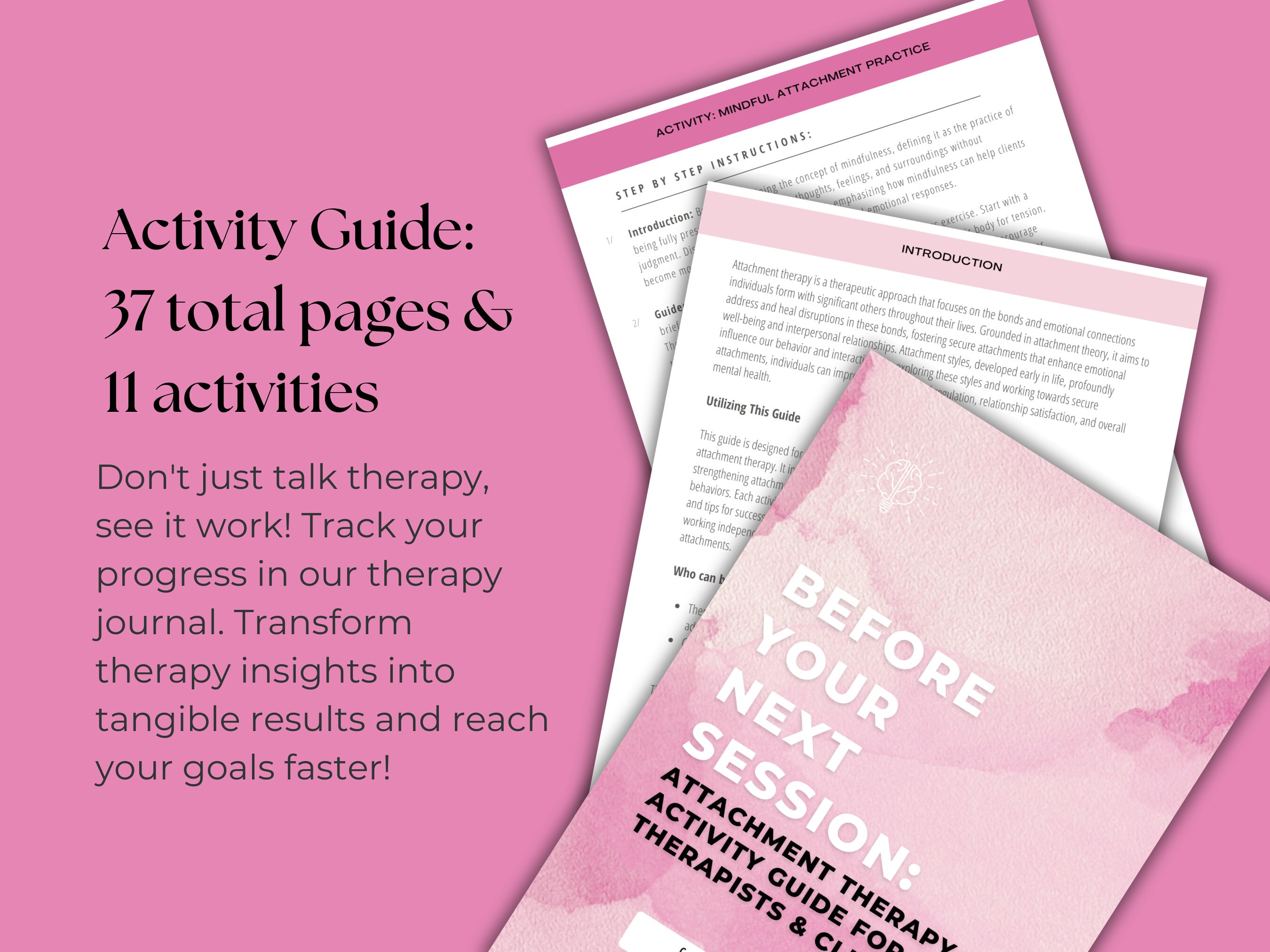 Attachment Therapy Activity Guide Exploring Attachment Styles and ...
