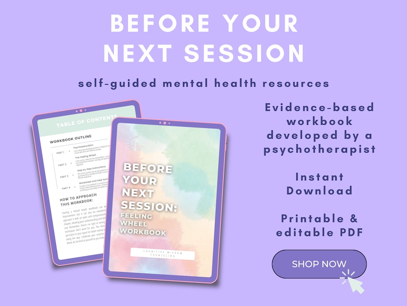 Emotion Wheel Mental Health Workbook, Feeling Wheel, Emotion Regulation ...