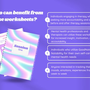 Goodnotes Therapy Workbook Digital Planner, Six Week Therapy Journal ...