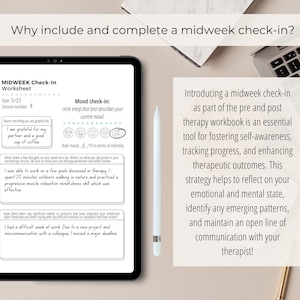 Goodnotes Therapy Digital Planner, Pre and Post Therapy Workbook ...
