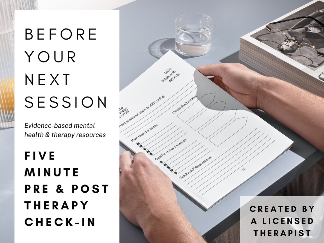 Therapy Worksheet Pre and Post Session Reflections, Counseling Resource ...