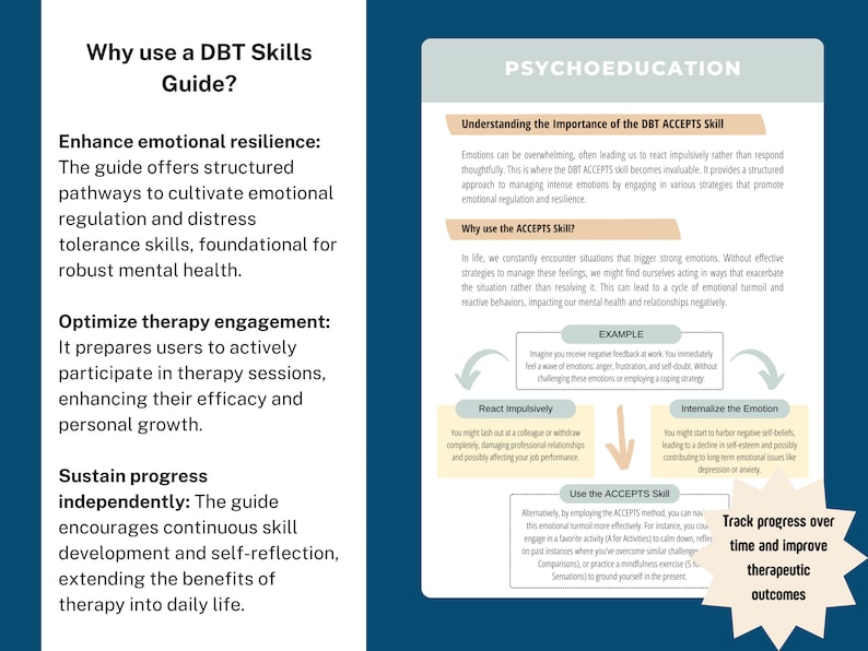 DBT Skills Guide Bundle, BPD Therapy Worksheets, DBT Therapy Workbook ...