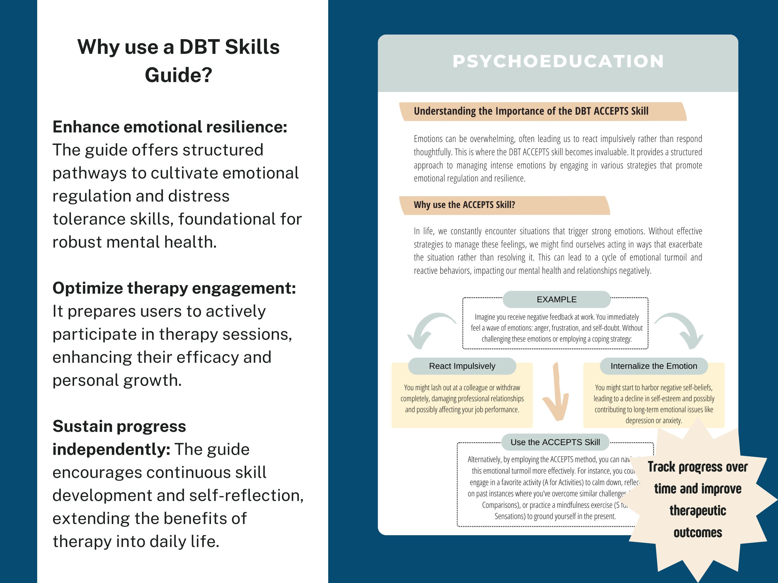 DBT Skills Guide Bundle, BPD Therapy Worksheets, DBT Therapy Workbook ...