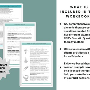 CBT Socratic Questioning Therapy Session Questions, Therapist Tools ...