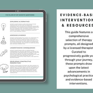 CBT Socratic Questioning Therapy Session Questions, Therapist Tools ...