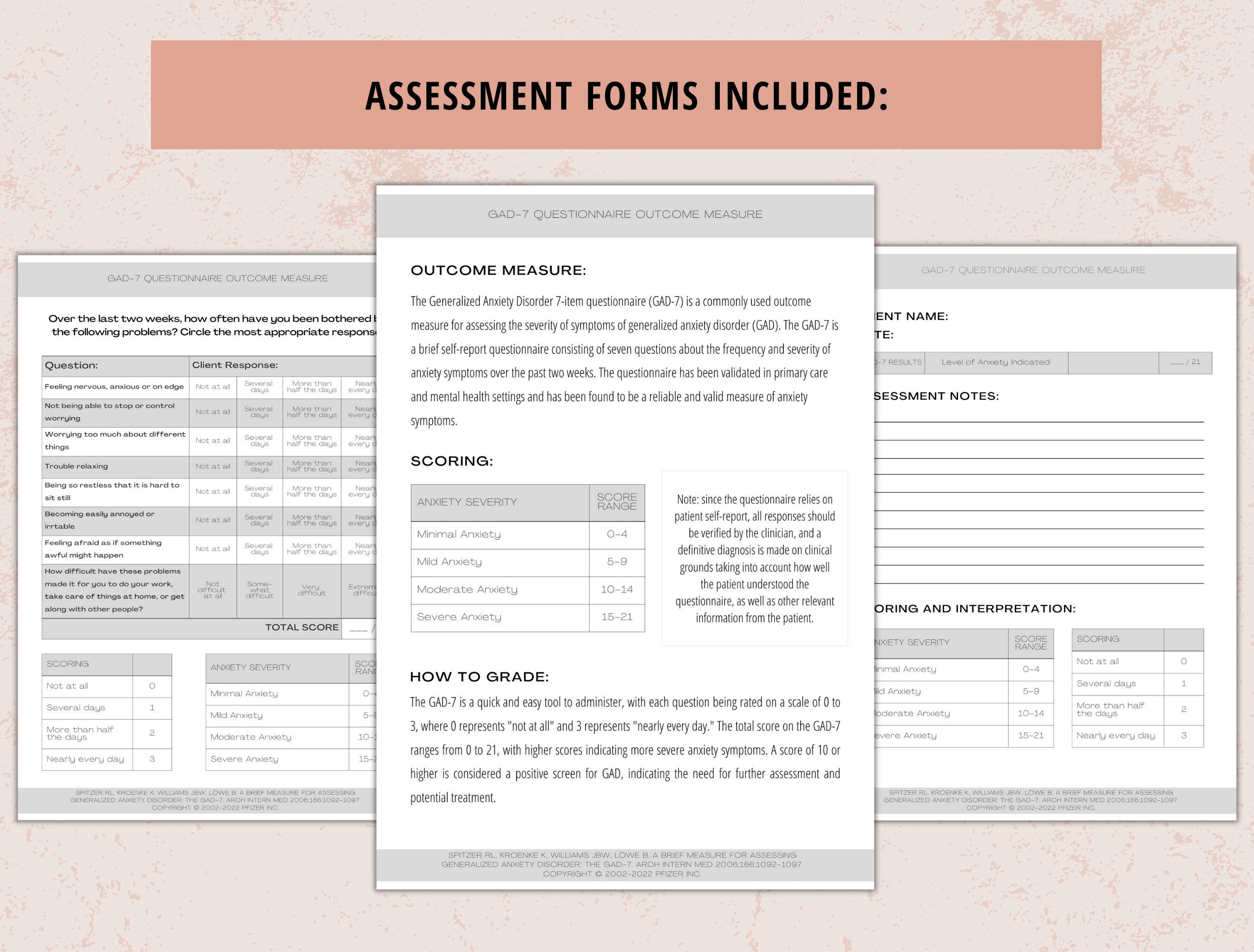 Anxiety Therapy Outcome Measures Screening Tool, Mental Health ...