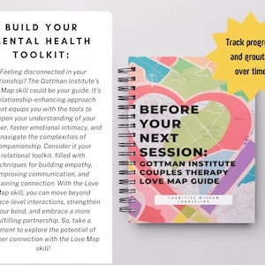 Couples Therapy Love Map Guide, Gottman Method, Therapy Tools, Couples ...