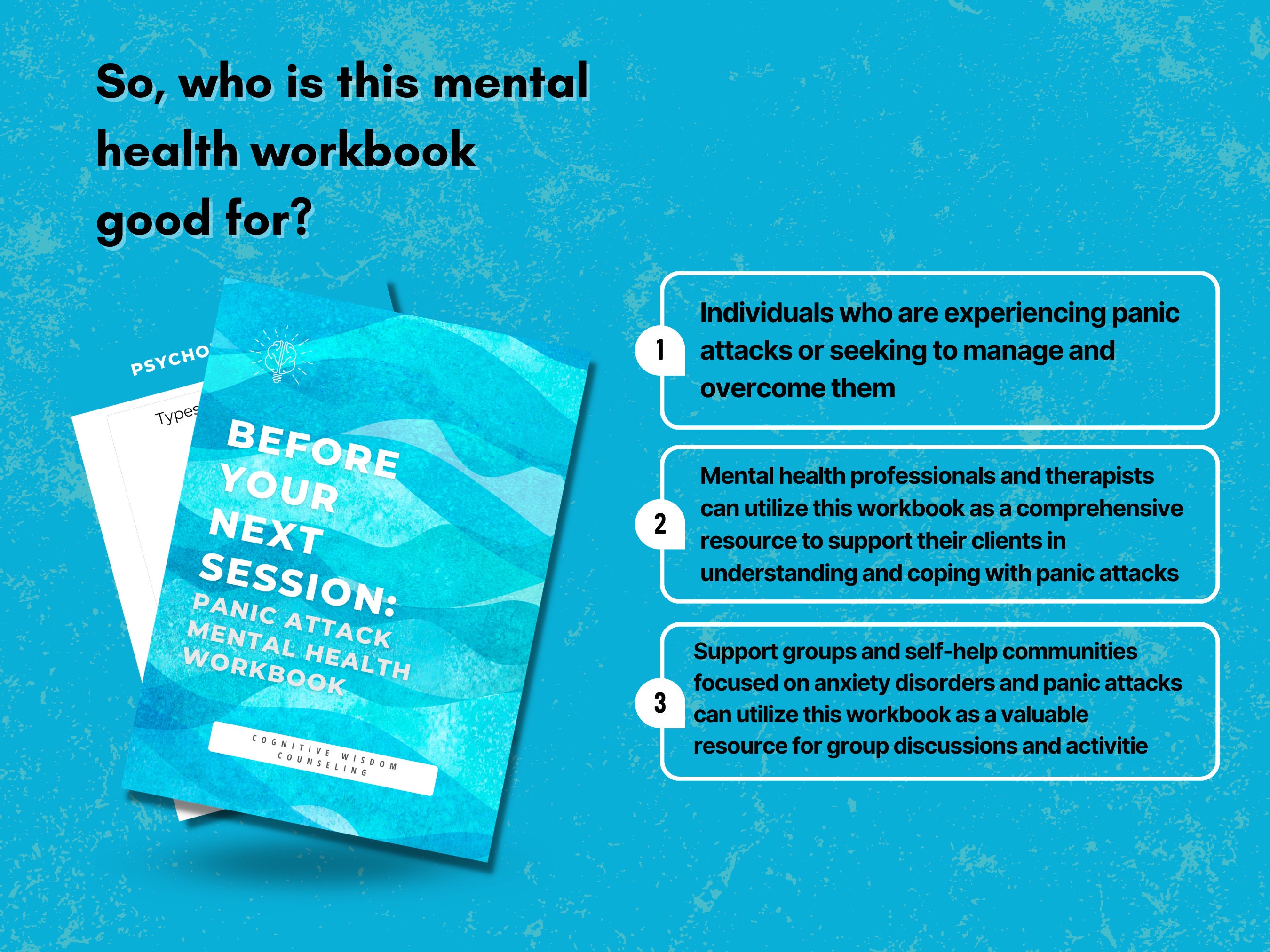 Panic Attacks & Panic Disorder Workbook, Anxiety Attack Worksheet ...