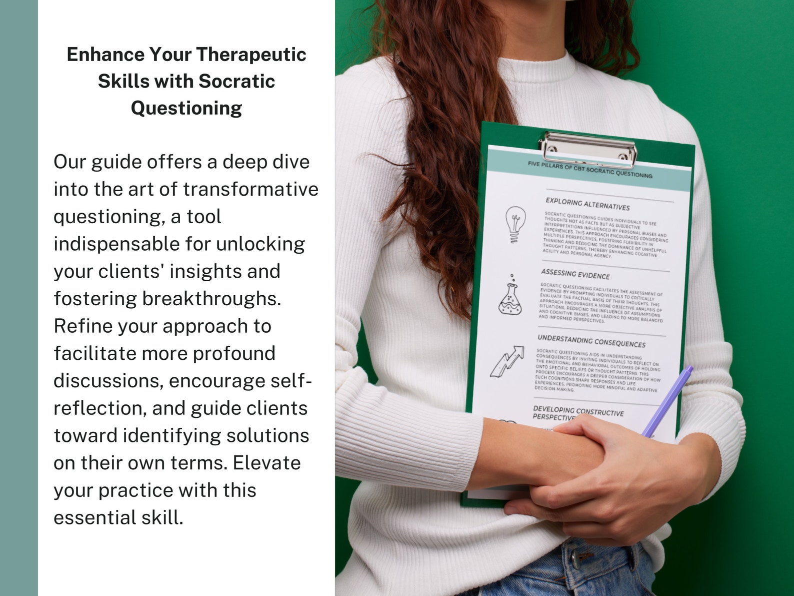 CBT Socratic Questioning Therapy Session Questions, Therapist Tools ...