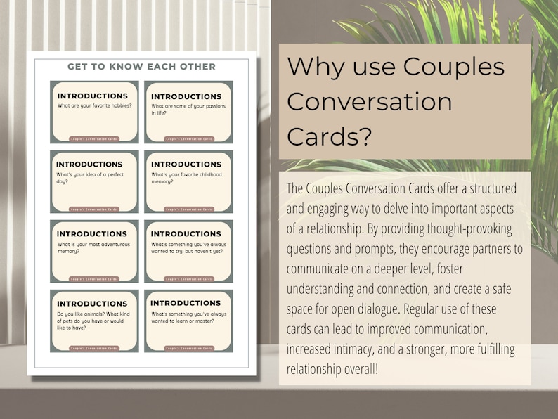 Relationship Question Cards, Couples Therapy, Conversation Cards, Date ...