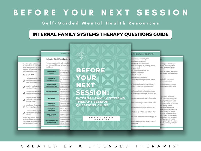 Internal Family Systems Therapy Questions, IFS Parts Work Therapy Tools ...