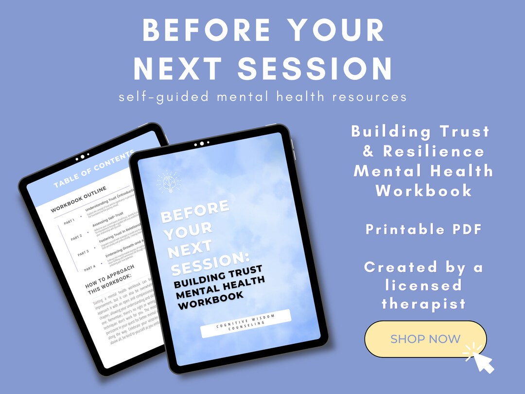 Building Trust and Resilience Mental Health Workbook Self - Etsy