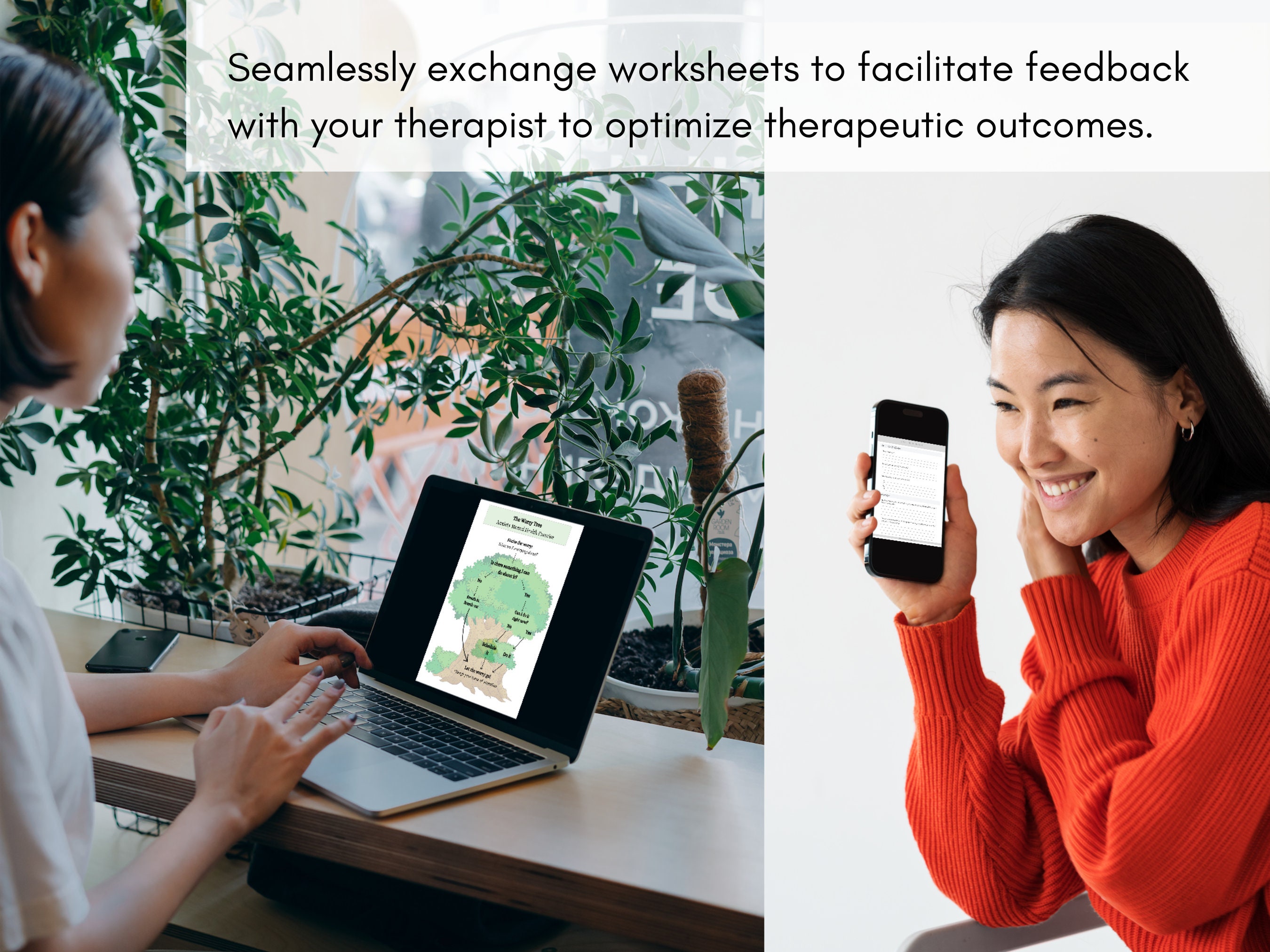 CBT Anxiety Coping Skills Worry Tree Therapy Tools, Counseling Resource ...