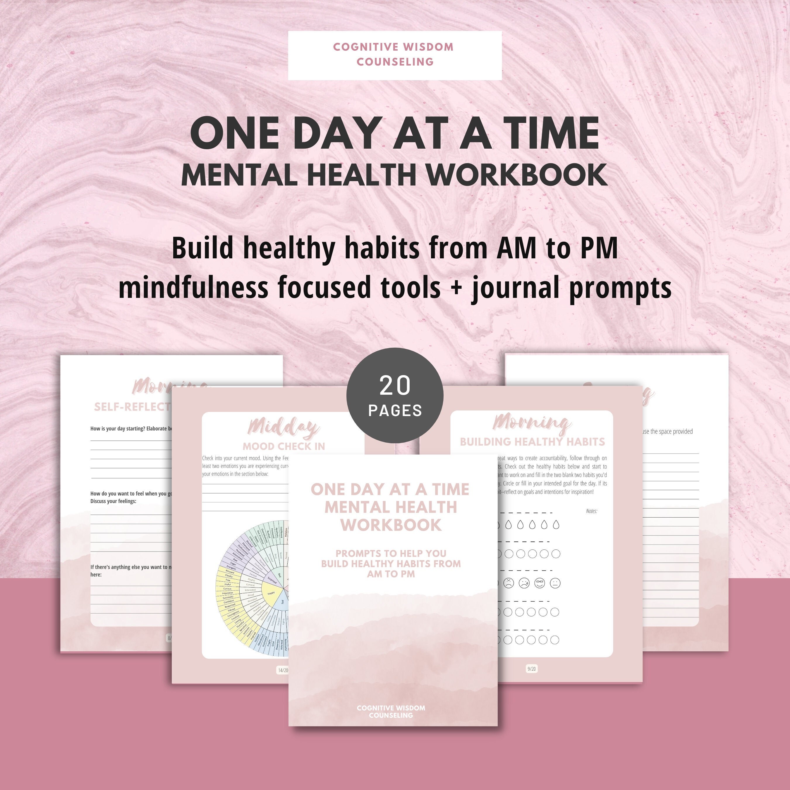 Build Healthy Habits Mental Health Workbook, Therapy Worksheets, Habit ...