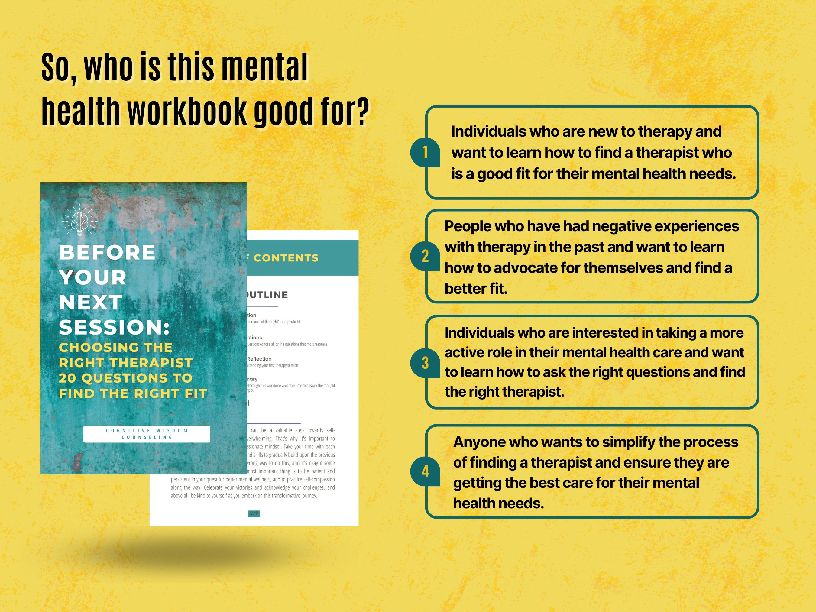 Questions to Ask Your Therapist Mental Health Workbook, Therapy ...