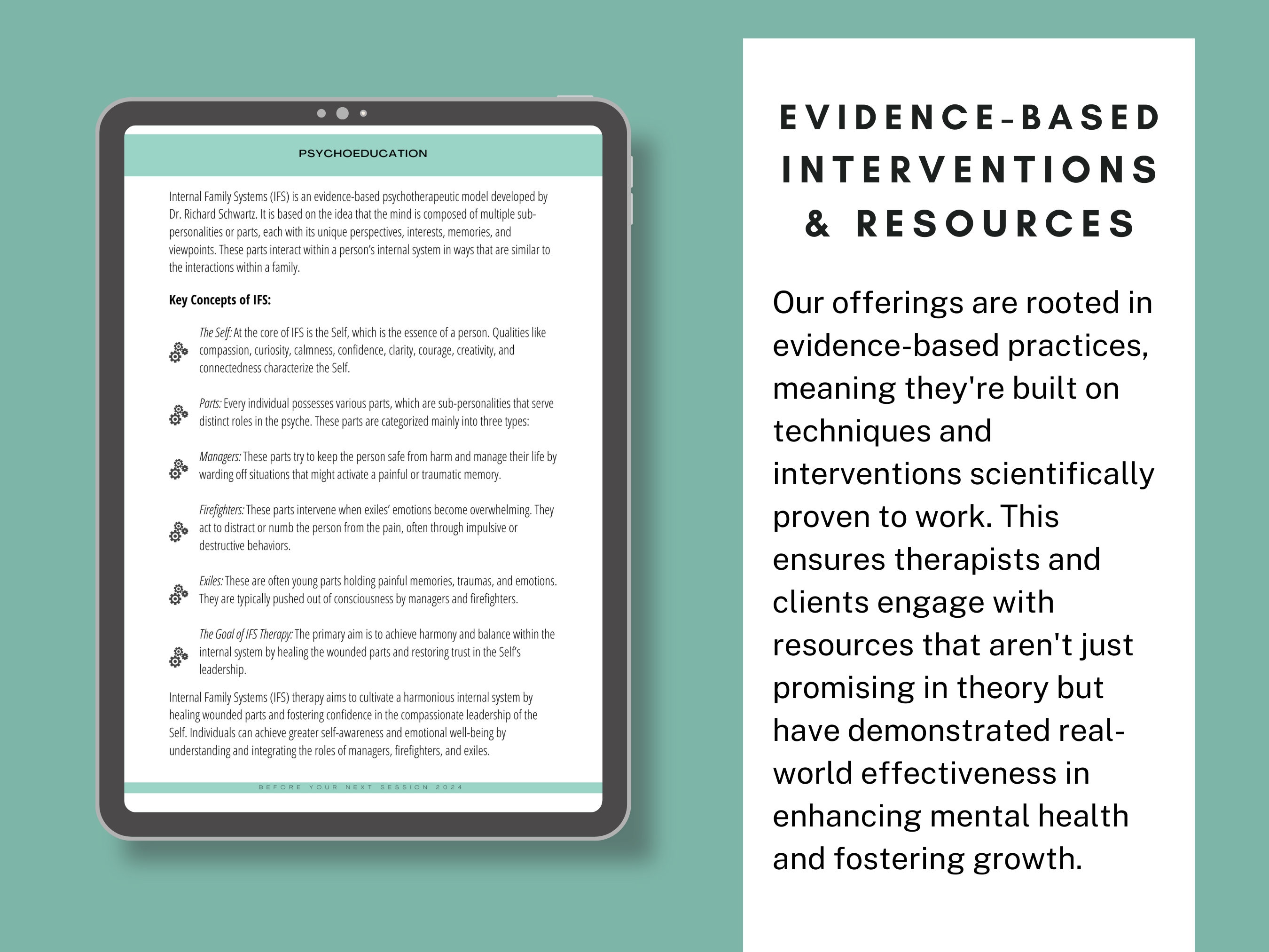 Internal Family Systems Therapy Questions, IFS Parts Work Therapy Tools ...