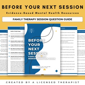 Family Therapy Session Questions Exploring Family Dynamics, Therapy ...