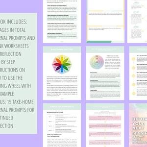 Emotion Wheel Mental Health Workbook, Feeling Wheel, Emotion Regulation ...