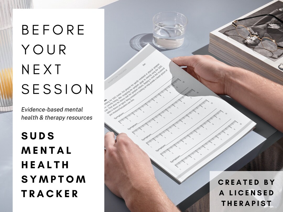 Therapy Worksheet Symptom Tracker, Counseling Resource, Therapist Aid ...