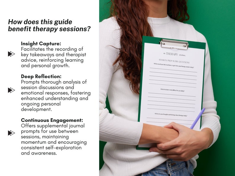 Therapy Journal, Therapy Planner for Clients Digital Journal Prompts ...