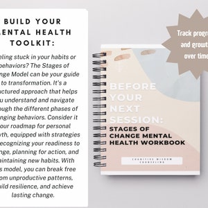 Stages of Change Mental Health Workbook, Therapy Worksheets, Addiction ...