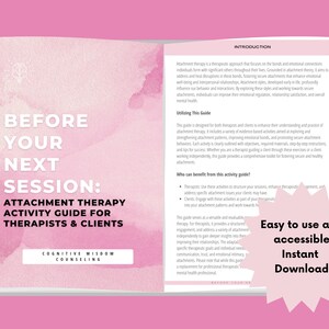 Attachment Therapy Activity Guide Exploring Attachment Styles and ...