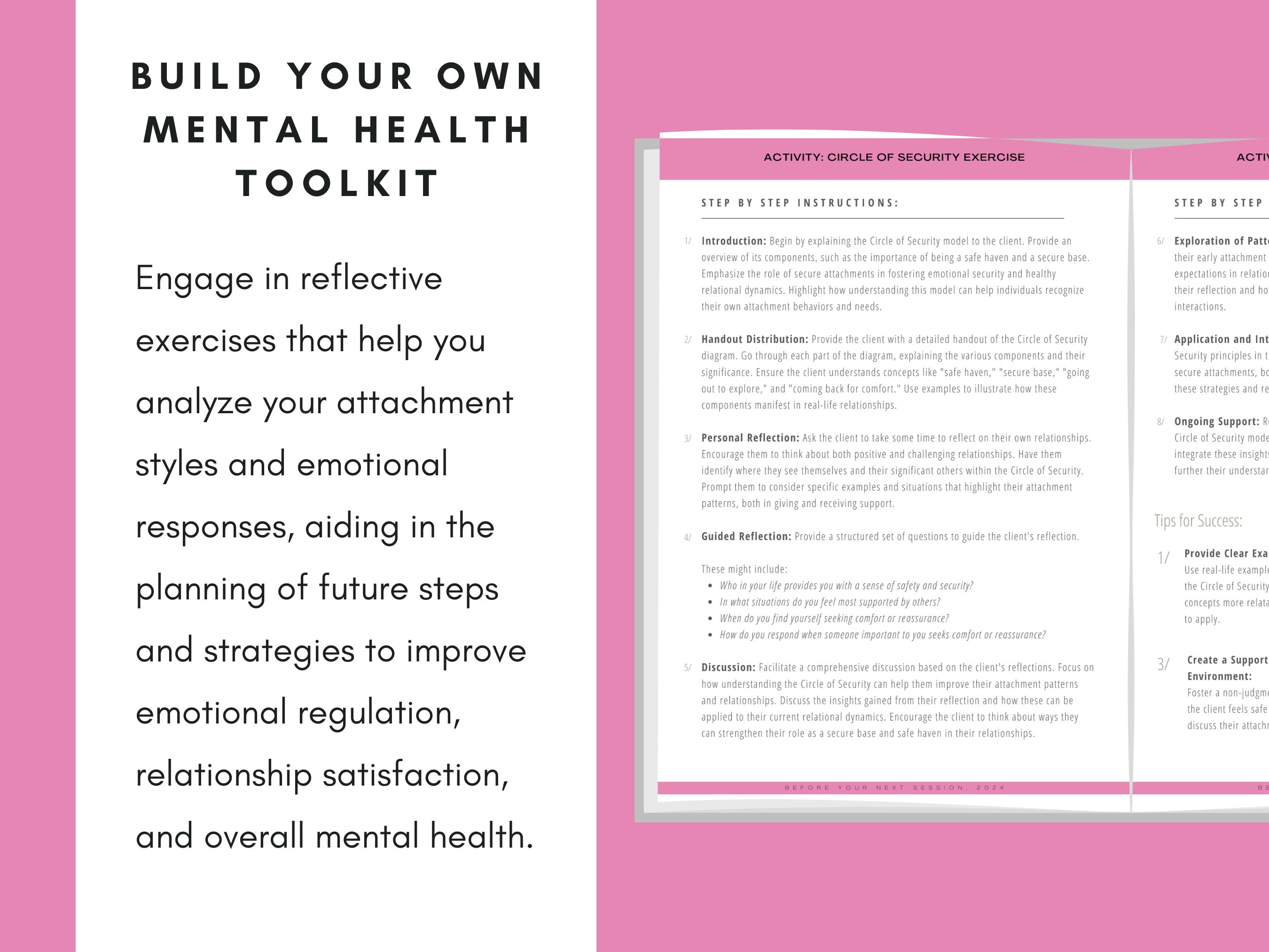 Attachment Therapy Activity Guide Exploring Attachment Styles and ...