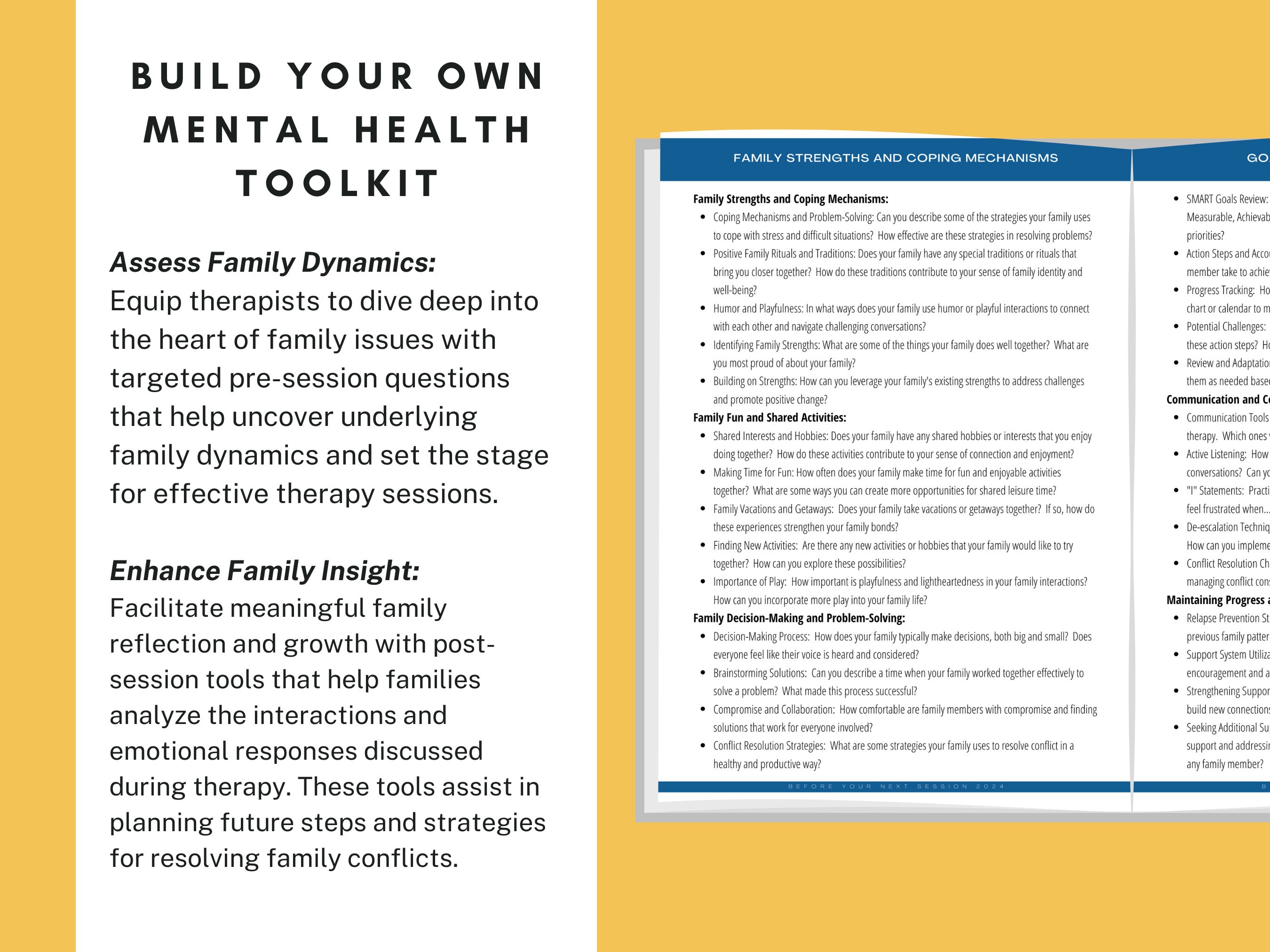 Family Therapy Session Questions Exploring Family Dynamics, Therapy ...