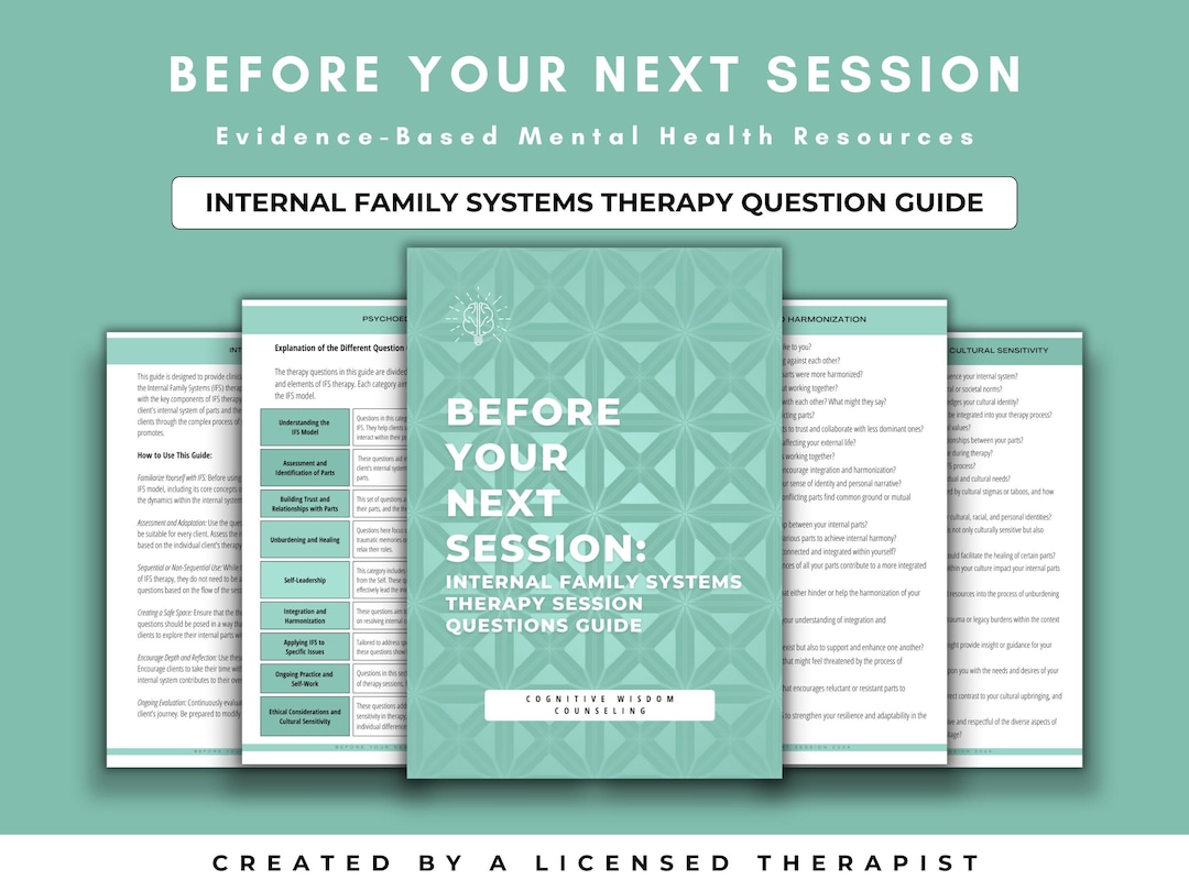 Internal Family Systems Therapy Questions, IFS Parts Work Therapy Tools ...