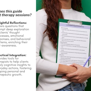 CBT Therapy Questions Guide, Therapy Worksheets, CBT Journal Therapy ...