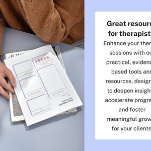 Pre and Post Therapy Workbook, Therapy Worksheet, Mental Health ...